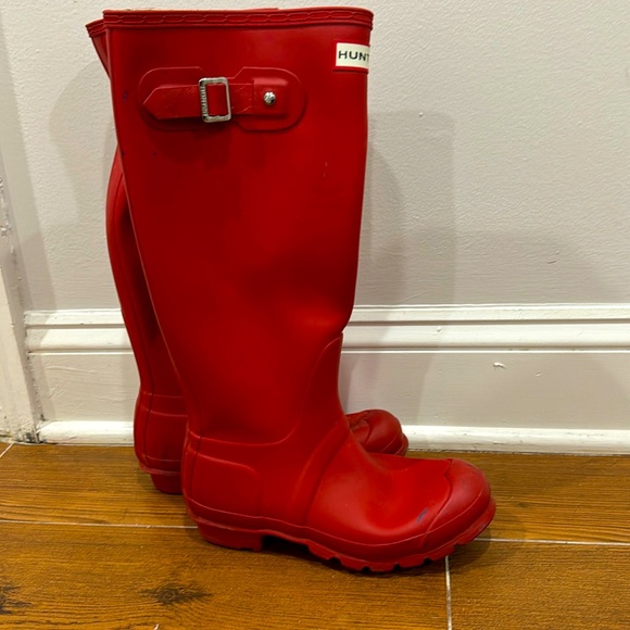 Hunter | Shoes | Red Hunter Rain Boots | Poshmark